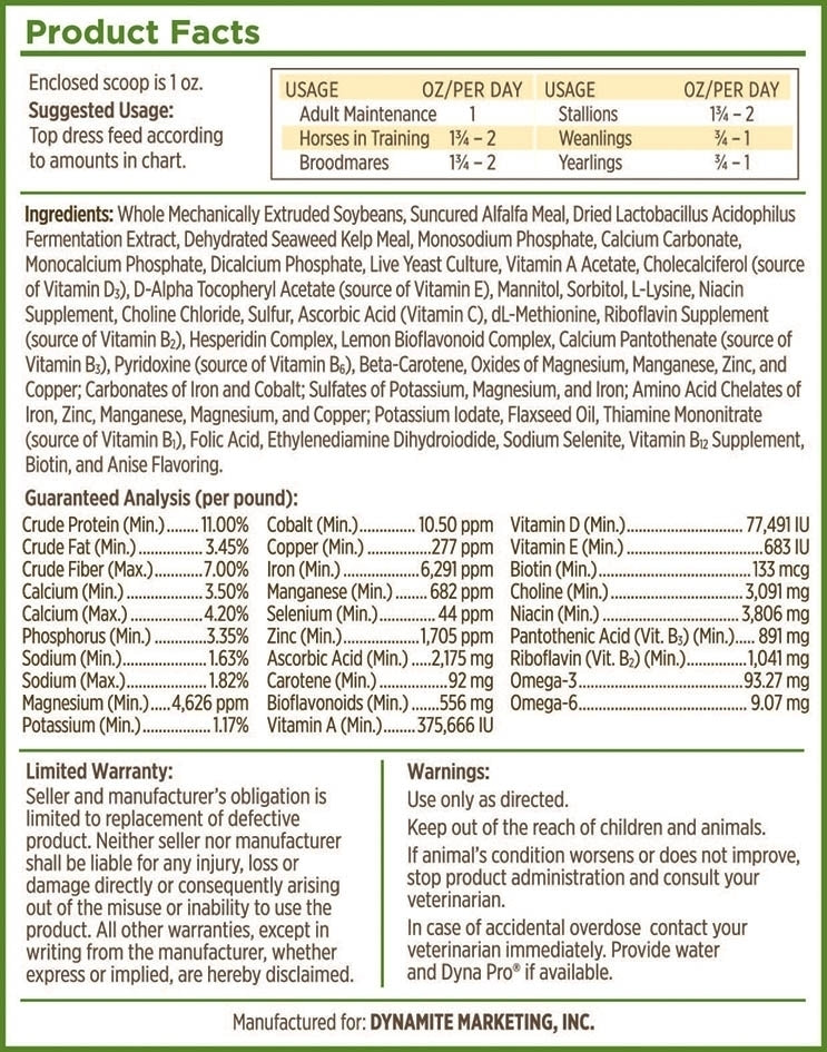 Dynamite Equine Supplement – NWNHC Store